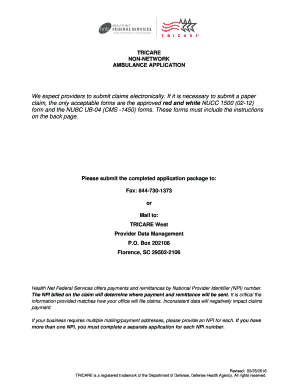 Fillable Online AMBULANCE APPLICATION Fax Email Print - pdfFiller