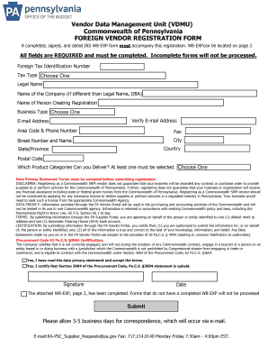 Fillable Online How to Submit Invoices - Office of the Budget - PA.gov ...