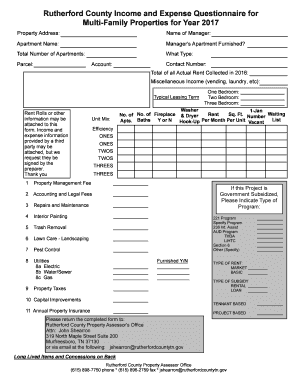 Fillable Online Multi Family Questionnaire Fax Email Print - pdfFiller