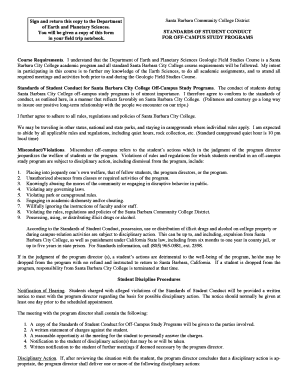 Fillable Online Student Conduct form.doc Fax Email Print - pdfFiller