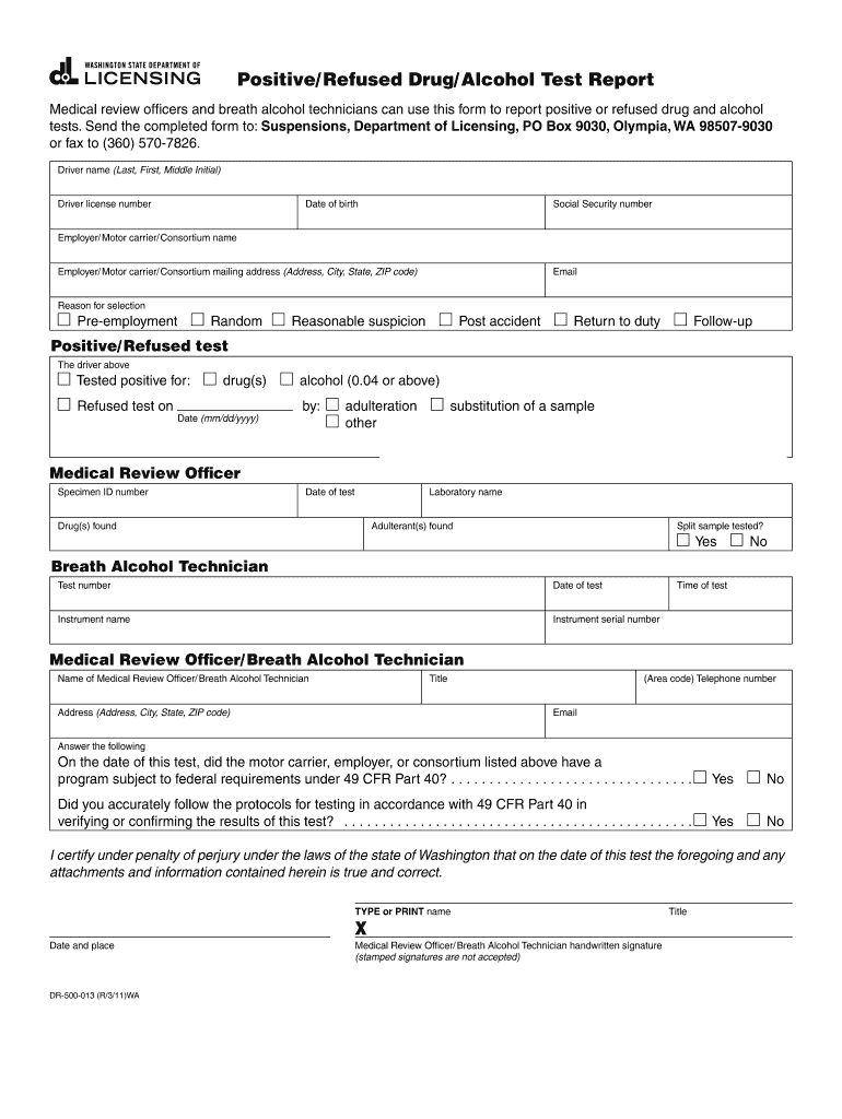 Fillable Online Medical review officers and breath alcohol technicians ...