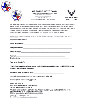 Fillable Online mcneil afjrotc Fax Email Print - pdfFiller