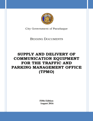 Fillable Online tpmo - Paraaque City Fax Email Print - pdfFiller