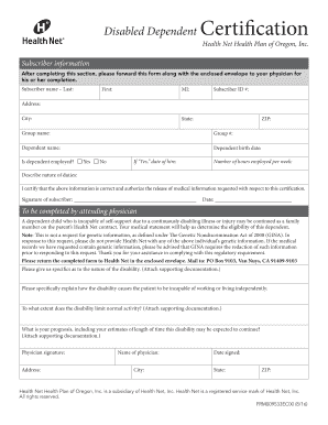 Fillable Online Health Net Health Plan of Oregon, Inc. Fax Email Print ...