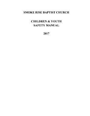 Fillable Online smoke rise baptist church children & youth safety ...