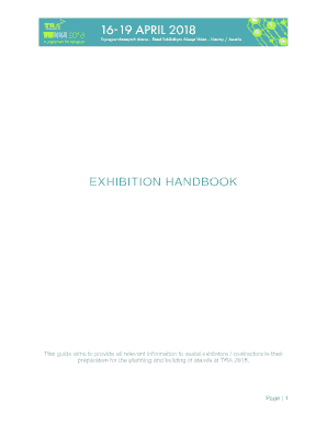 Fillable Online EXHIBITION HANDBOOK - traconference.eu Fax Email Print ...