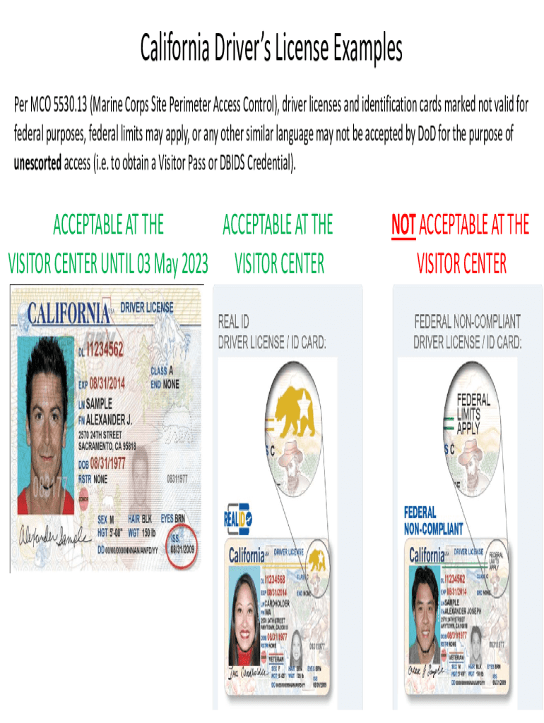 California Drivers License Template Editable Fill Online Printable 