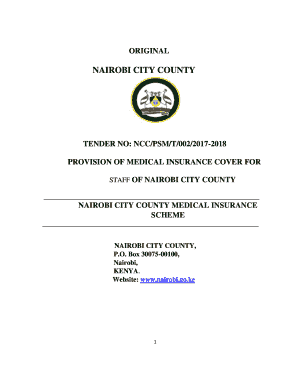 Fillable Online nairobi go STAFF OF NAIROBI CITY COUNTY Fax Email Print ...