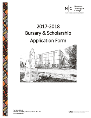 Fillable Online Bursary & Scholarship Fax Email Print - pdfFiller