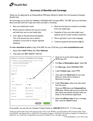 Fillable Online We encourage you to read your Summary of Benefits and ...