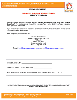 Fillable Online CSRT Ranger and Ranger Programs Application Form Fax ...