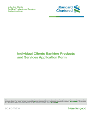 Fillable Online SCB 072 Zim Individual Application Forms - Standard Chartered Fax Email Print ...
