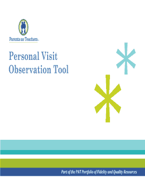 Fillable Online Personal Visit Observation Tool Fax Email Print - pdfFiller