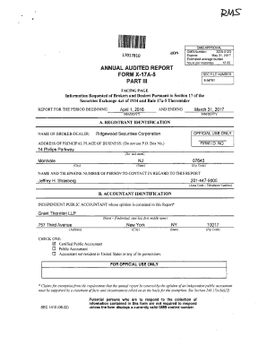 Fillable Online I SEC FILE NUMBER Fax Email Print - pdfFiller