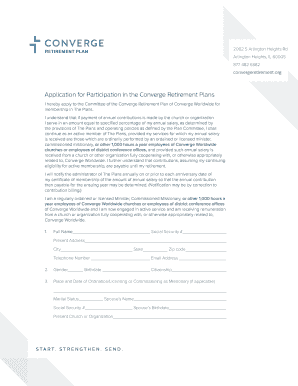 Fillable Online Application for Participation in the Converge ...