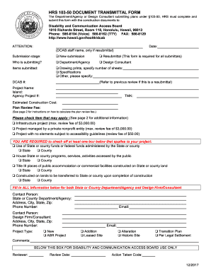 Fillable Online HRS 103-50 Transmittal Form 12 Fax Email Print - pdfFiller
