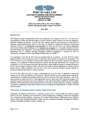 Fillable Online Primer on FAA Form 7460 v8.doc Fax Email Print - pdfFiller