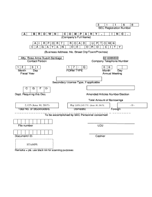Fillable Online 3 1 1 6 8 SEC Registration Number ABROWNCOMPANY , INC ...
