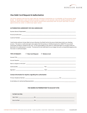 Fillable Online Visa Debit Card Request.docx Fax Email Print - pdfFiller