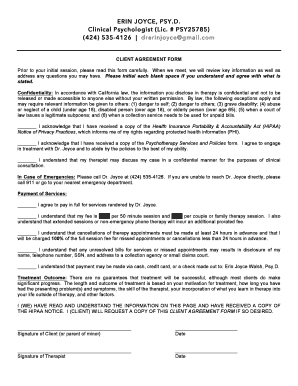 Fillable Online Client Agreement Form.docx Fax Email Print - pdfFiller