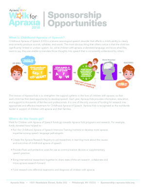 Fillable Online Childhood Apraxia of Speech (CAS) is a severe ...