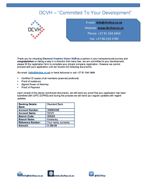 Fillable Online Download DCVH Company Registration Form Fax Email Print ...
