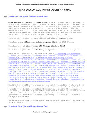 Gina Wilson All Things Algebra Pdf - Fill Online, Printable, Fillable ...