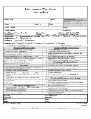 Fillable Online dshs texas Public Interactive Water Feature Inspection ...