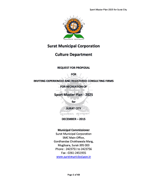 Fillable Online Sport Master Plan-2025 for Surat City Fax Email Print ...