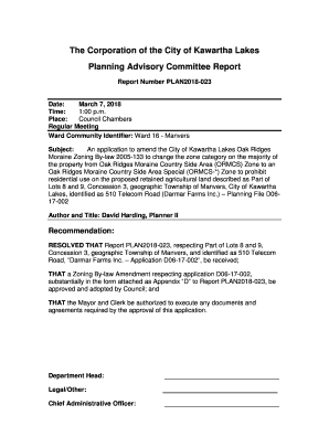 Fillable Online Planning Advisory Committee Report Fax Email Print ...