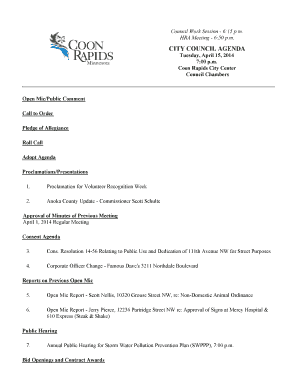 Fillable Online Proclamation for Volunteer Recognition Week Fax Email ...