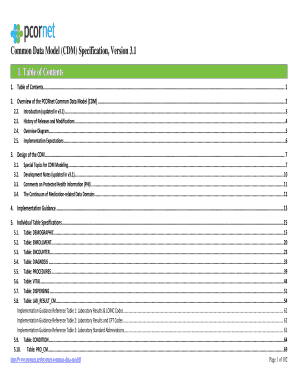 Fillable Online Overview of the PCORnet Common Data Model (CDM) Fax ...