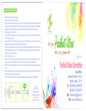 Fillable Online Stall booking Form - Panihati Utsav Fax Email Print ...