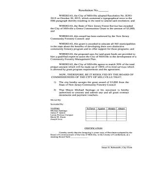 Fillable Online SAMPLE RESOLUTION ACCEPTING GRANT FUNDS Fax Email Print ...