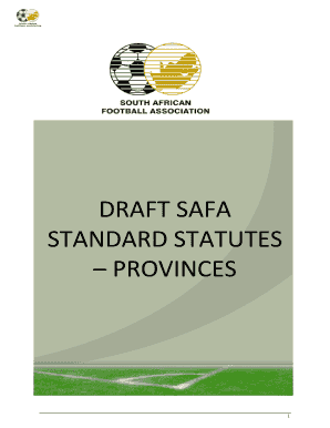 Fillable Online DRAFT SAFA Fax Email Print - pdfFiller