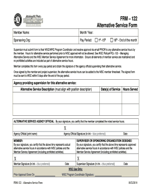 Fillable Online Alternative Service Form Fax Email Print - pdfFiller