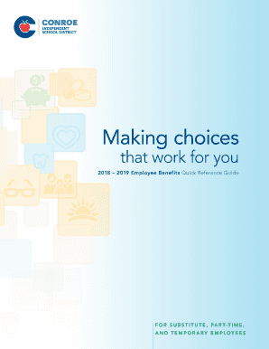 Fillable Online 20182019 Employee Benefits Quick Reference Guide ...