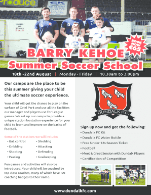 Fillable Online barry kehoe - Dundalk FC Fax Email Print - pdfFiller