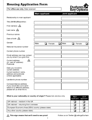 Relationship To Main Applicant - Fill Online, Printable, Fillable ...