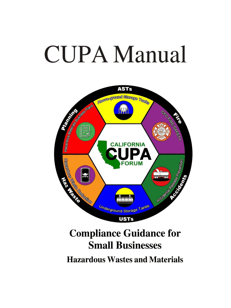 Fillable Online CUPA - San Bernardino County Fire Department Fax Email ...