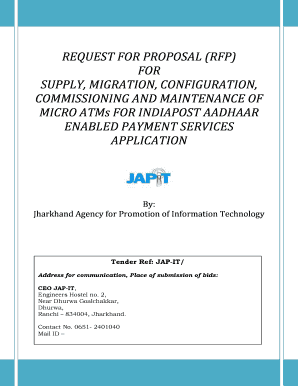 Fillable Online Request for Proposal forSupply, Installation and Commissioning Biometric Hand ...