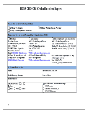 Fillable Online CHOICES CI Reporting Form FINAL 05092018 Fax Email ...