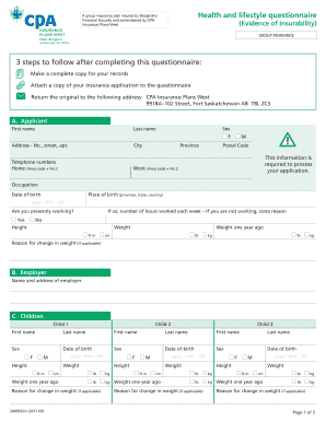 Fillable Online Group - CPA Insurance Plans West Fax Email Print ...