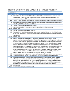 Fillable Online How to Complete the DD1351 Fax Email Print - pdfFiller