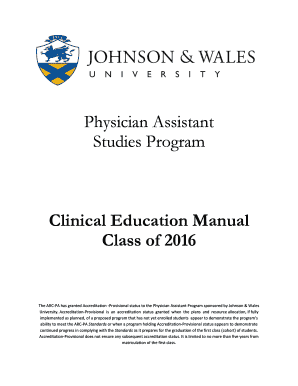 Fillable Online The ARC-PA has granted Accreditation -Provisional ...