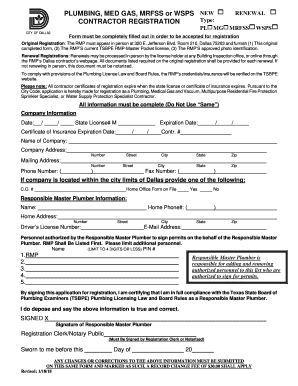 Fillable Online Plumbing MED GAS MRFSS WSPS Registration Form 1.18.doc ...