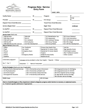 Fillable Online Clinical Documentation Forms - Contra Costa Health ...