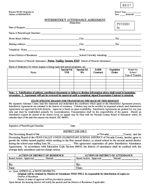 Fillable Online Interdistrict Transfer Request Form Princeton Joint ...
