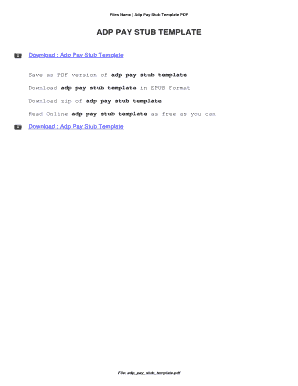 Fillable Online ADP Paystub - PayCheck Stub Online Fax Email Print ...