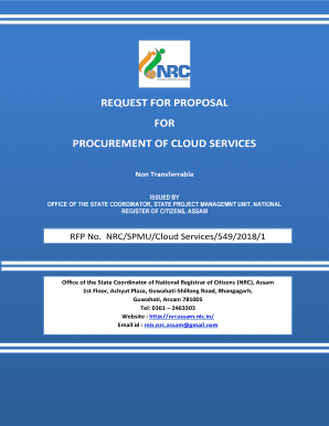 Fillable Online RFP for selection of Cloud Service Provider Fax Email ...